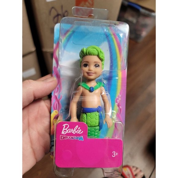 Mattel | Toys | Barbie Dreamtopia Chelsea Merboy Green Hair Boy Green ...